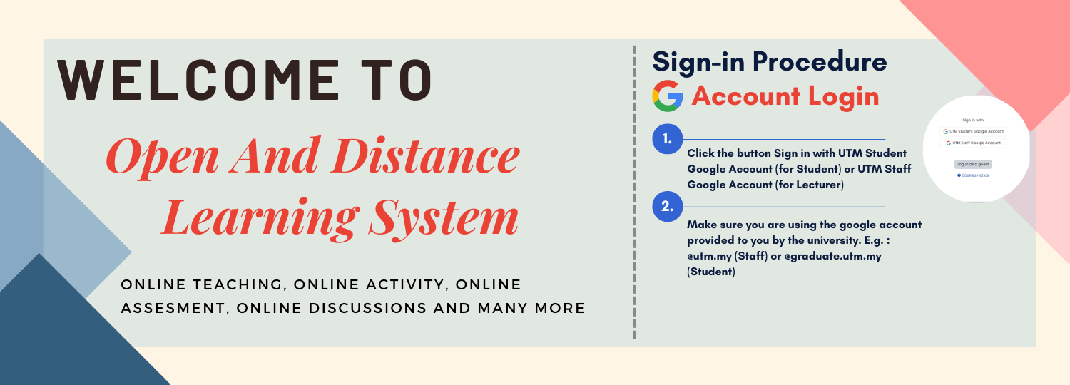 Home | UTM ODL SEM 2325/1